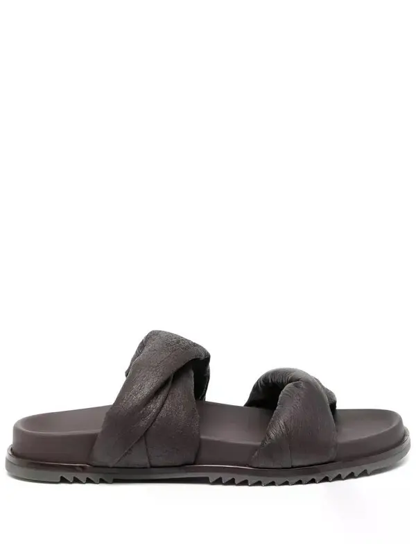 Rick Owens Round Toe Sandals - Brown