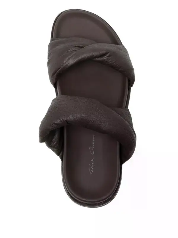 Rick Owens Round Toe Sandals - Brown