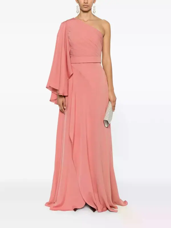 Elie Saab One-shoulder Gown - Pink