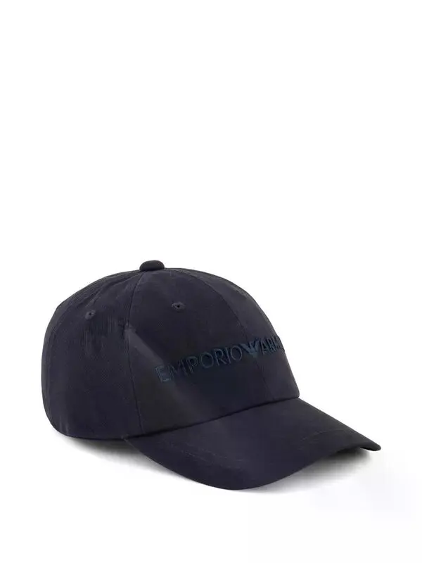 Emporio Armani Logo-embroidered Cap - Blue