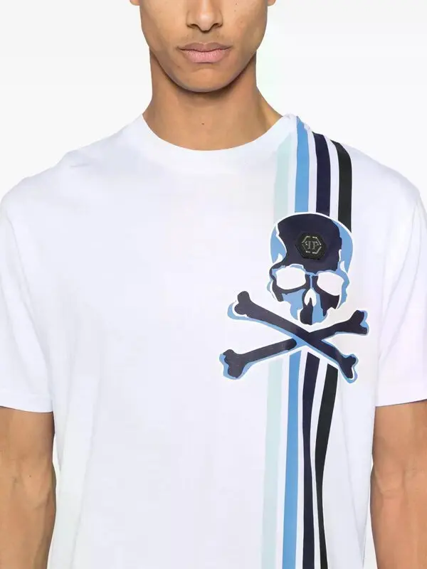 Philipp Plein Skull And Bones T-shirt - White