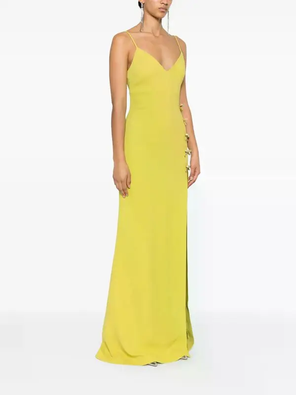 Elie Saab Bow-detail Gown - Green