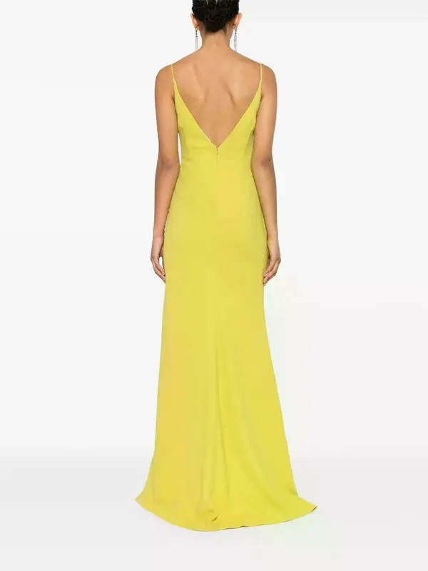 Elie Saab Bow-detail Gown - Green