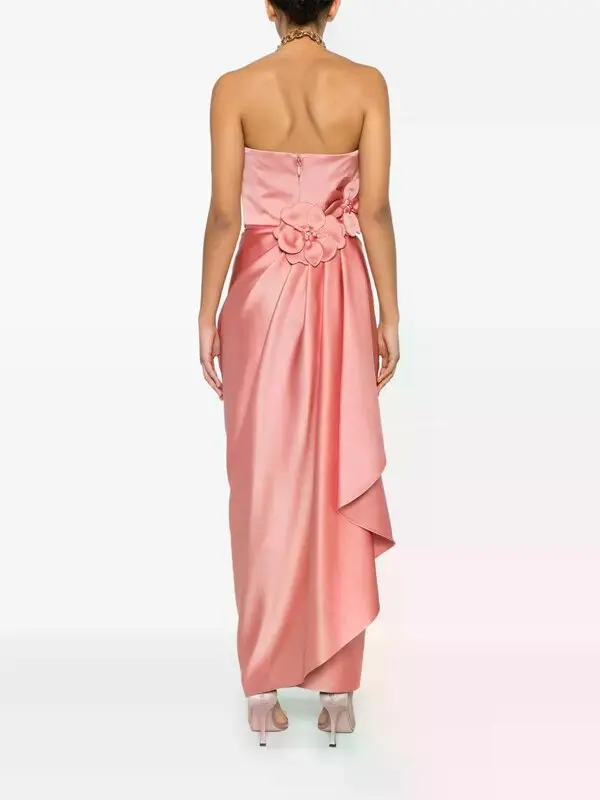 Elie Saab Floral-appliqué Gown