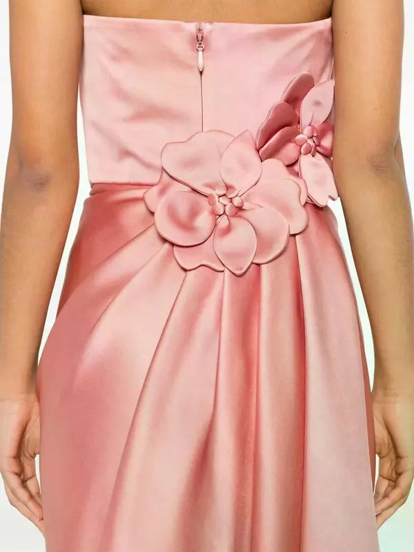 Elie Saab Floral-appliqué Gown