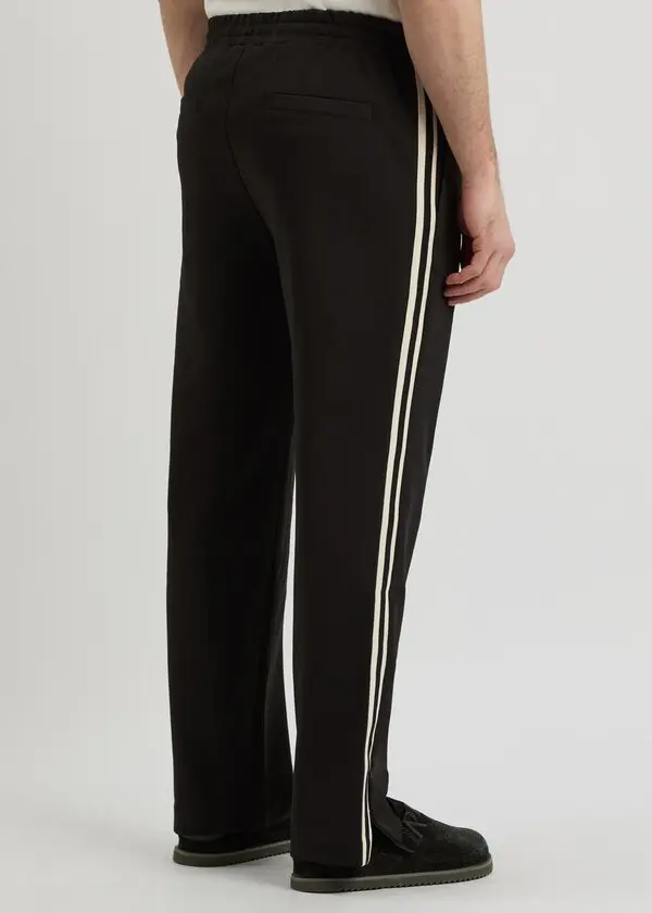 REPRESENT Striped Stretch-jersey Track Pants - Black