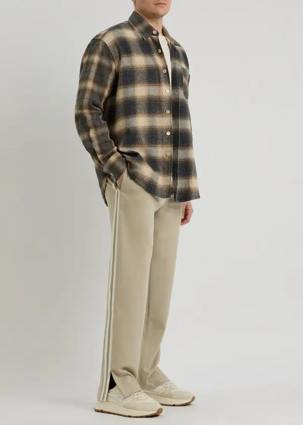 REPRESENT Striped Stretch-jersey Track Pants