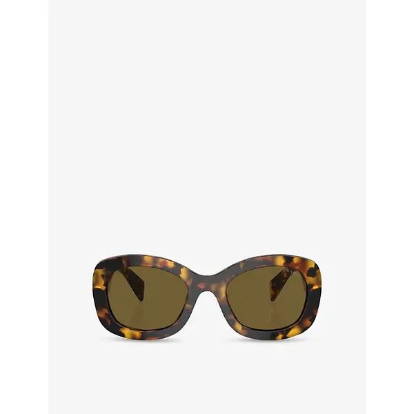 Prada Butterfly-frame Acetate Sunglasses - Yellow