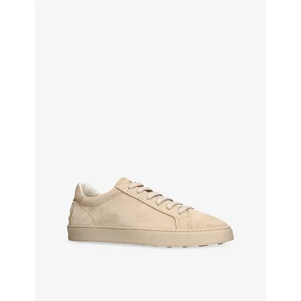 TOD'S Allacciata Cassetta Suede Low-top Trainers - Beige Comb