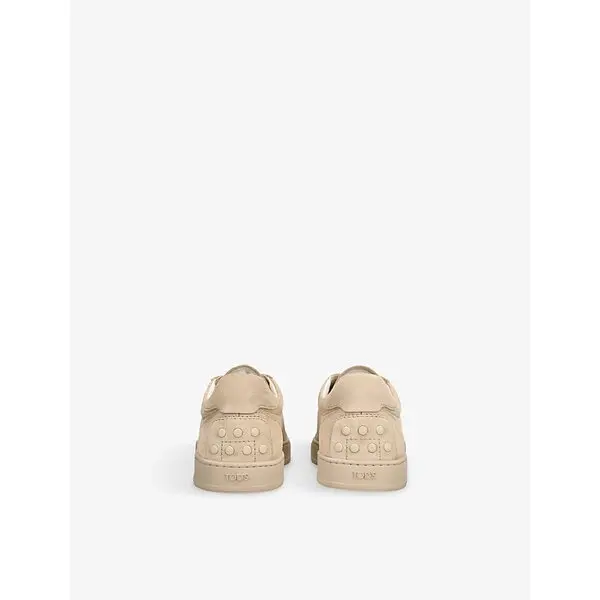 TOD'S Allacciata Cassetta Suede Low-top Trainers - Beige Comb