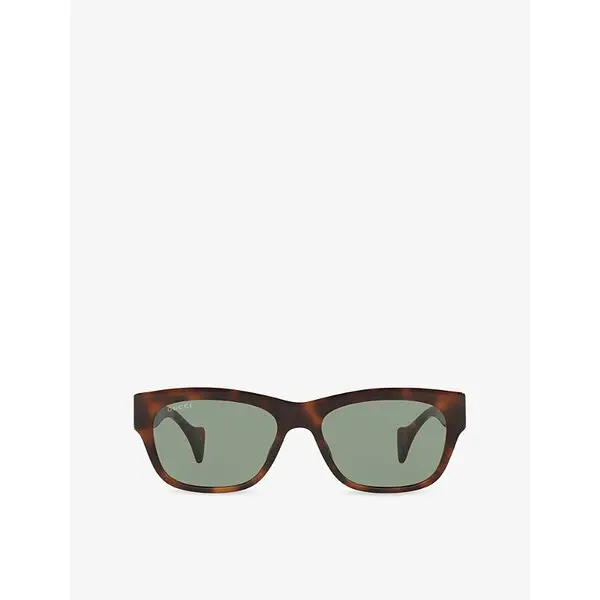 Gucci Gg1706s Tortoiseshell Square Sunglasses - Brown