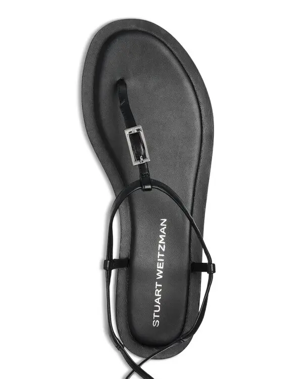STUART WEITZMAN Georgie Lace-up Sandals - Black