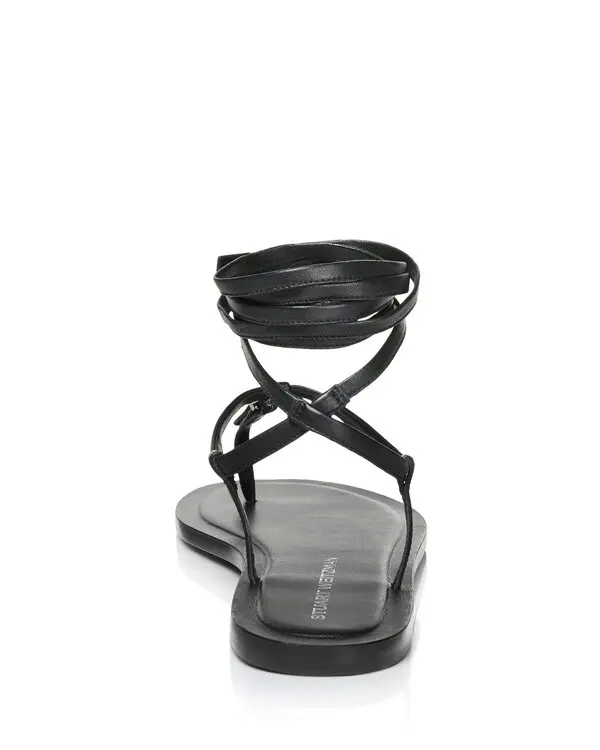 STUART WEITZMAN Georgie Lace-up Sandals - Black