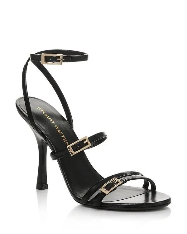 STUART WEITZMAN Georgie 100 Sandals - Black