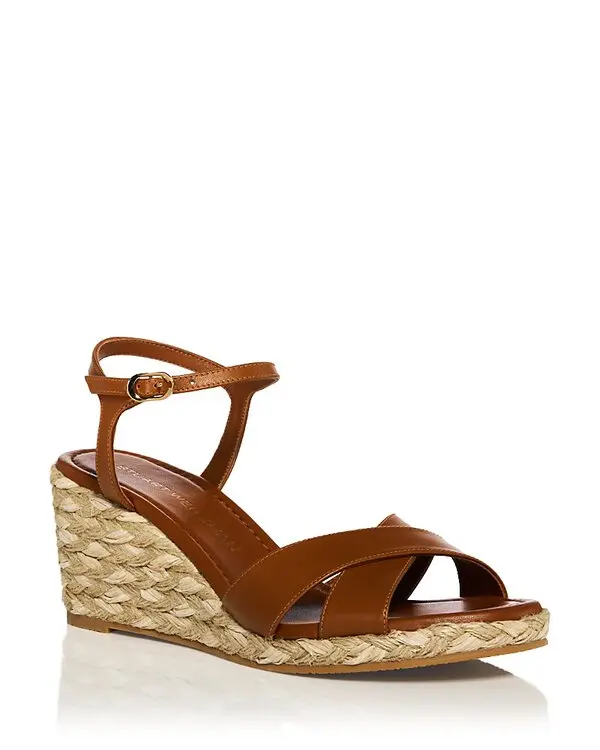STUART WEITZMAN Dayna Espadrille Wedge Sandals - Boho Tan/natural