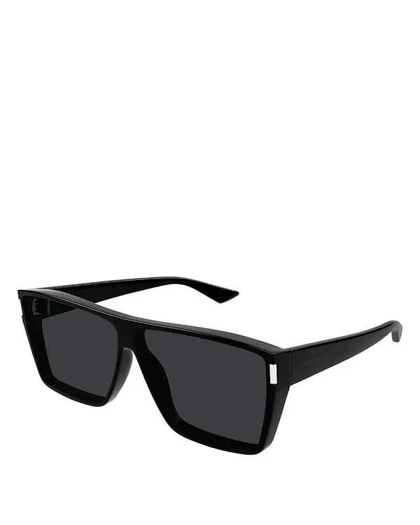 Saint Laurent Square Sunglasses, 64mm - Black