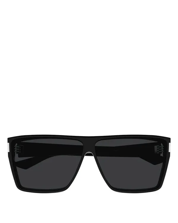 Saint Laurent Square Sunglasses, 64mm - Black