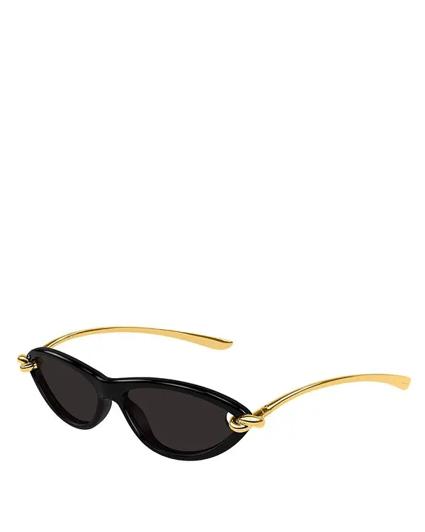 Bottega Veneta Knot Cat Eye Sunglasses 56mm - Black