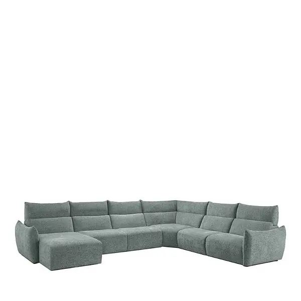 GIUSEPPE NICOLETTI Paradiso 6-piece Sectional - Baobab - Aqua