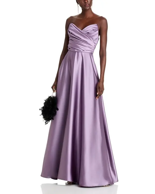 Amsale Strapless Gown
