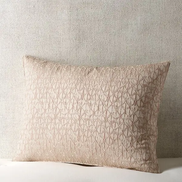 HUDSON PARK COLLECTION Diamond Facets Sham Set, King Exclusive - Light Rust