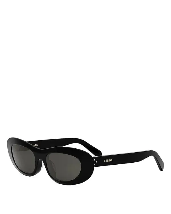 Celine 3 Dots Rectangular Sunglasses - Black/smoke