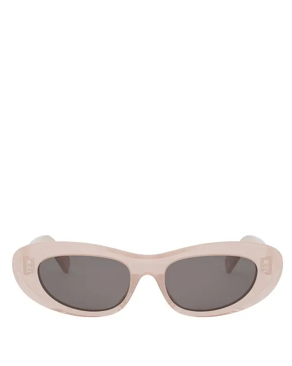 Celine 3 Dots Rectangular Sunglasses - Pink/smoke