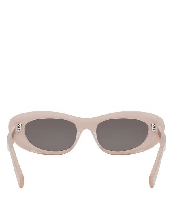 Celine 3 Dots Rectangular Sunglasses - Pink/smoke