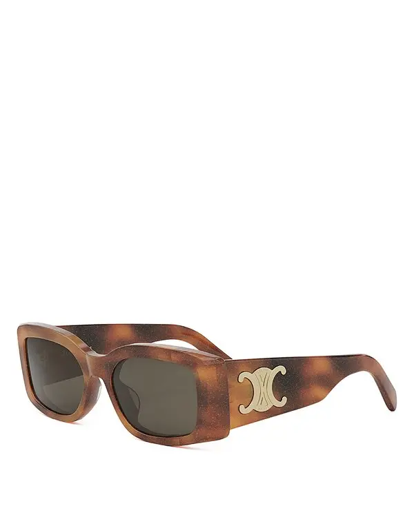 Celine Maxi Triomphe Sunglasses - Havana/brown