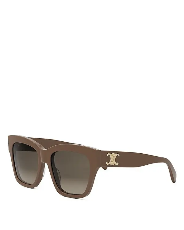 Celine Triomphe Geometric Sunglasses - Brown/brown