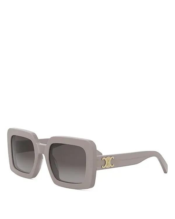 Celine Triomphe Square Sunglasses - Brown/brown Grad