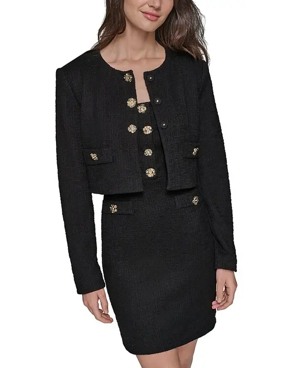 Karl Lagerfeld Paris Collarless Jacket