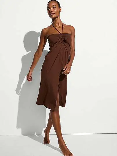 Victoria's Secret Swim Beachwear Convertible Dress - Brown