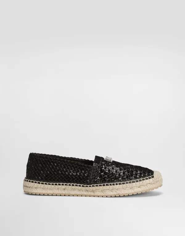 Dolce & Gabbana Calfskin Espadrilles - Black