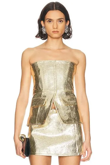 Retrofete Annie Leather Top
