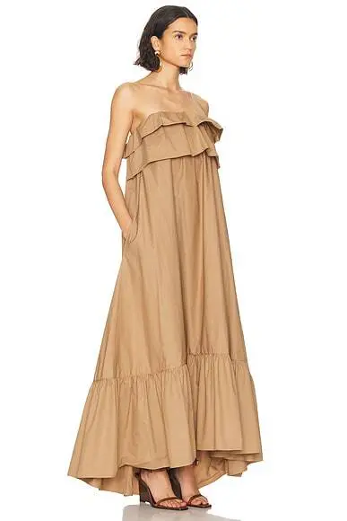 Saint Laurent Strapless Maxi Dress