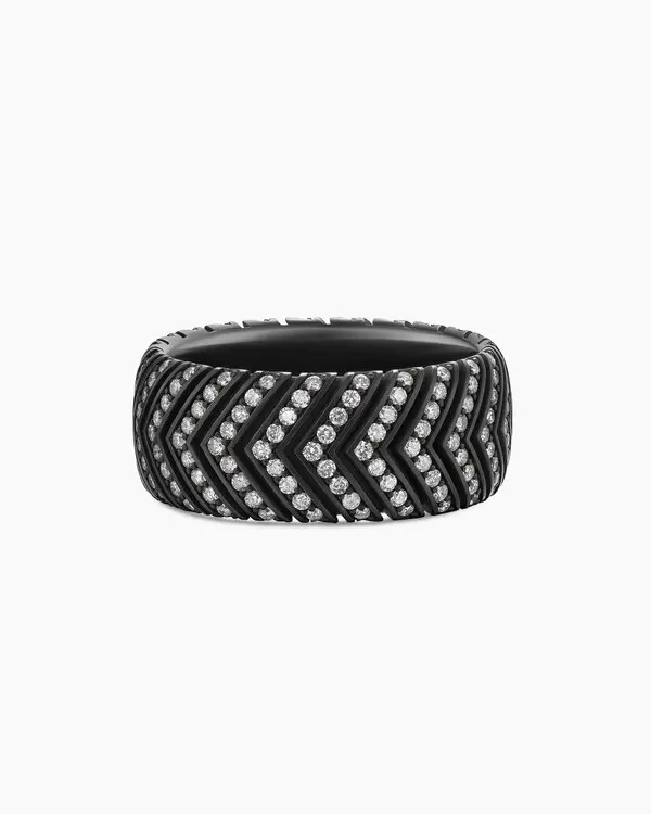 David Yurman Chevron Band Ring - Diamond