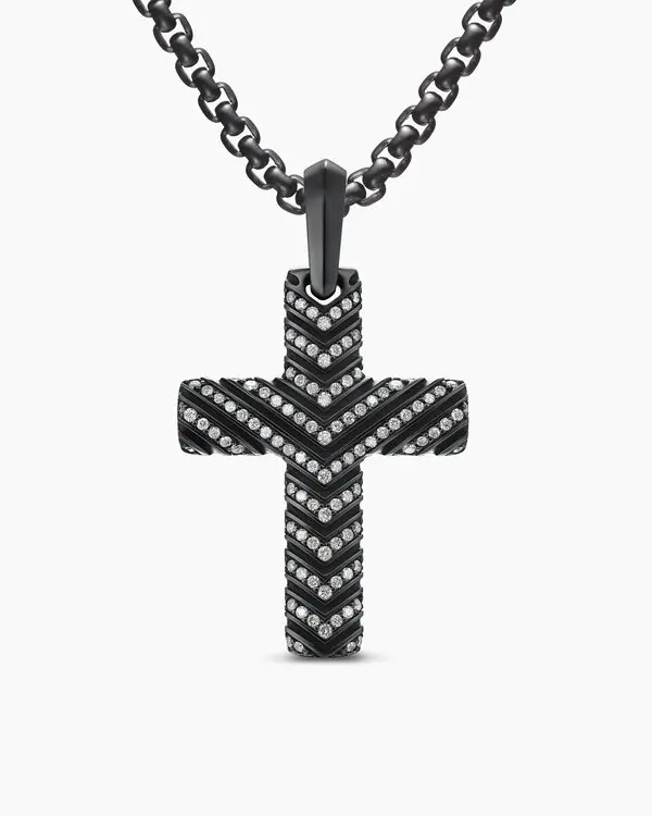 David Yurman Chevron Cross Pendant - Diamond