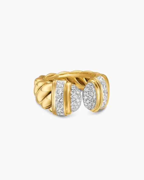 David Yurman Sculpted Cable Cocktail Ring - Diamond