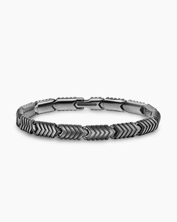 David Yurman Chevron Link Bracelet - Anthracite Titanium