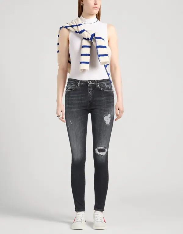 DONDUP Skinny Jeans In Organic Cotton And Recycled Elastane - Black