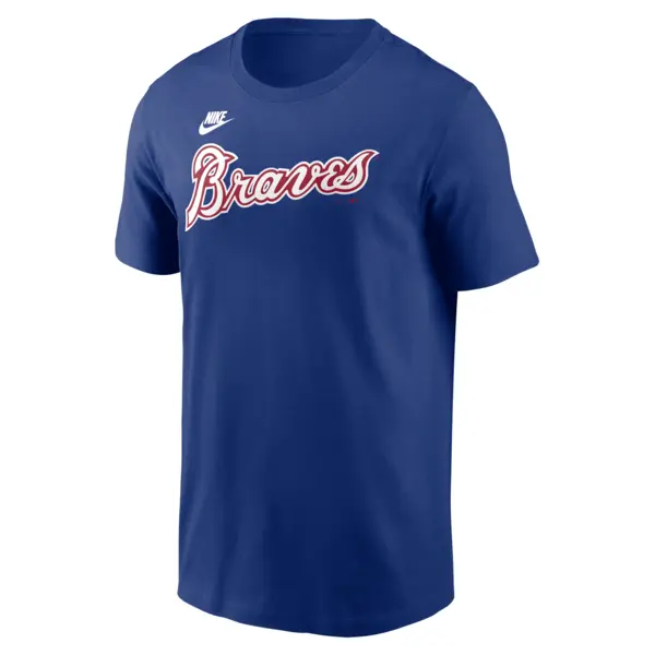 Nike Hank Aaron Atlanta Braves Cooperstown Fuse Mlb T-shirt - Blue