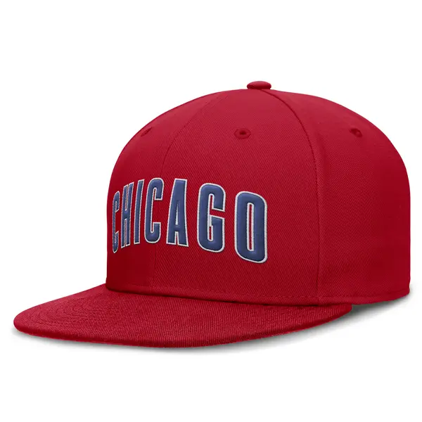 Nike Chicago Cubs True Dri-fit Mlb Fitted Hat - Red