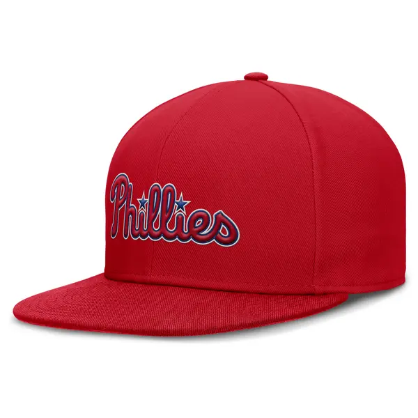 Nike Philadelphia Phillies True Dri-fit Mlb Fitted Hat - Red