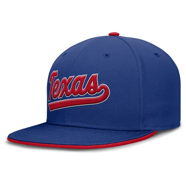 Nike Texas Rangers True Dri-fit Mlb Fitted Hat - Blue