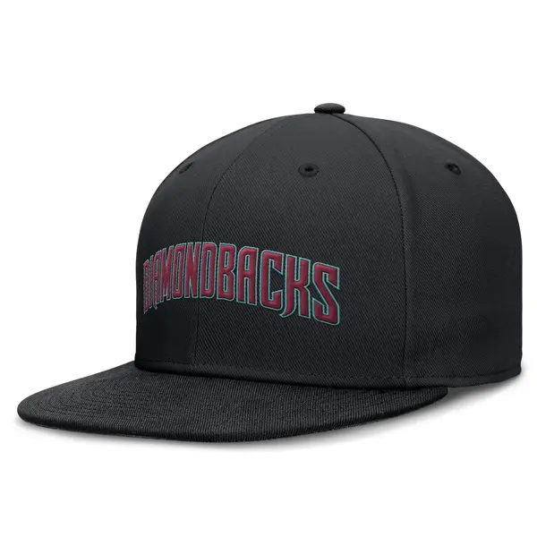 Nike Arizona Diamondbacks True Dri-fit Mlb Fitted Hat - Black