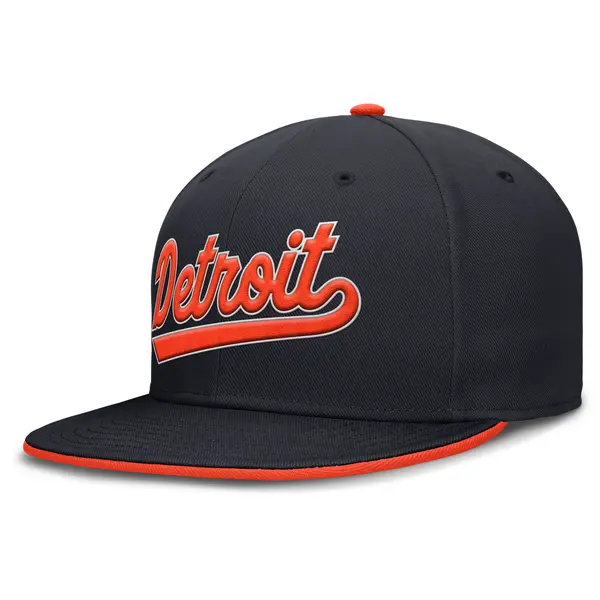 Nike Detroit Tigers True Dri-fit Mlb Fitted Hat - Blue