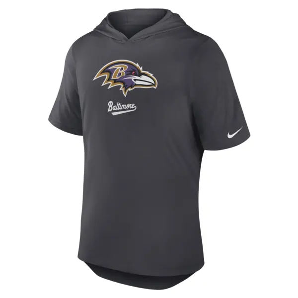 Nike Baltimore Ravens Dri-fit Nfl Hooded T-shirt - Grey