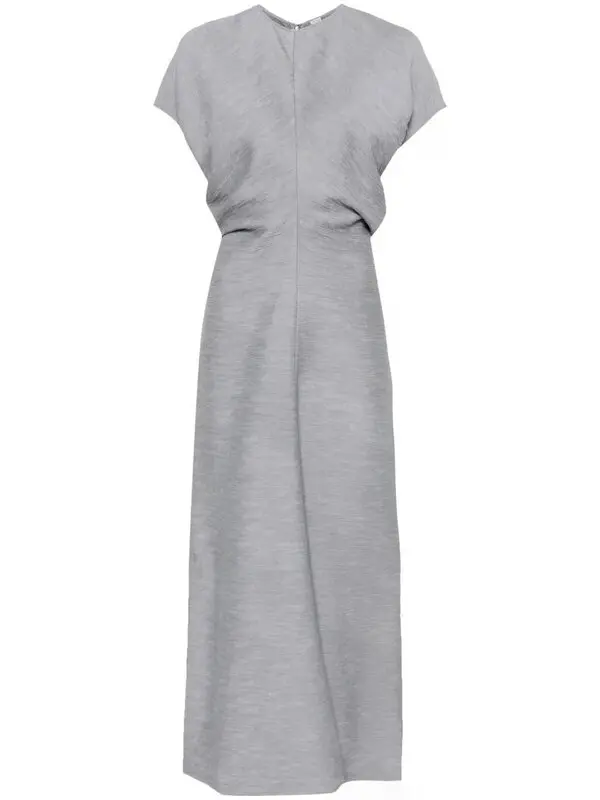 TOTEME Slouch-waist Crinkled Maxi Dress