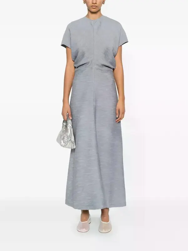 TOTEME Slouch-waist Crinkled Maxi Dress